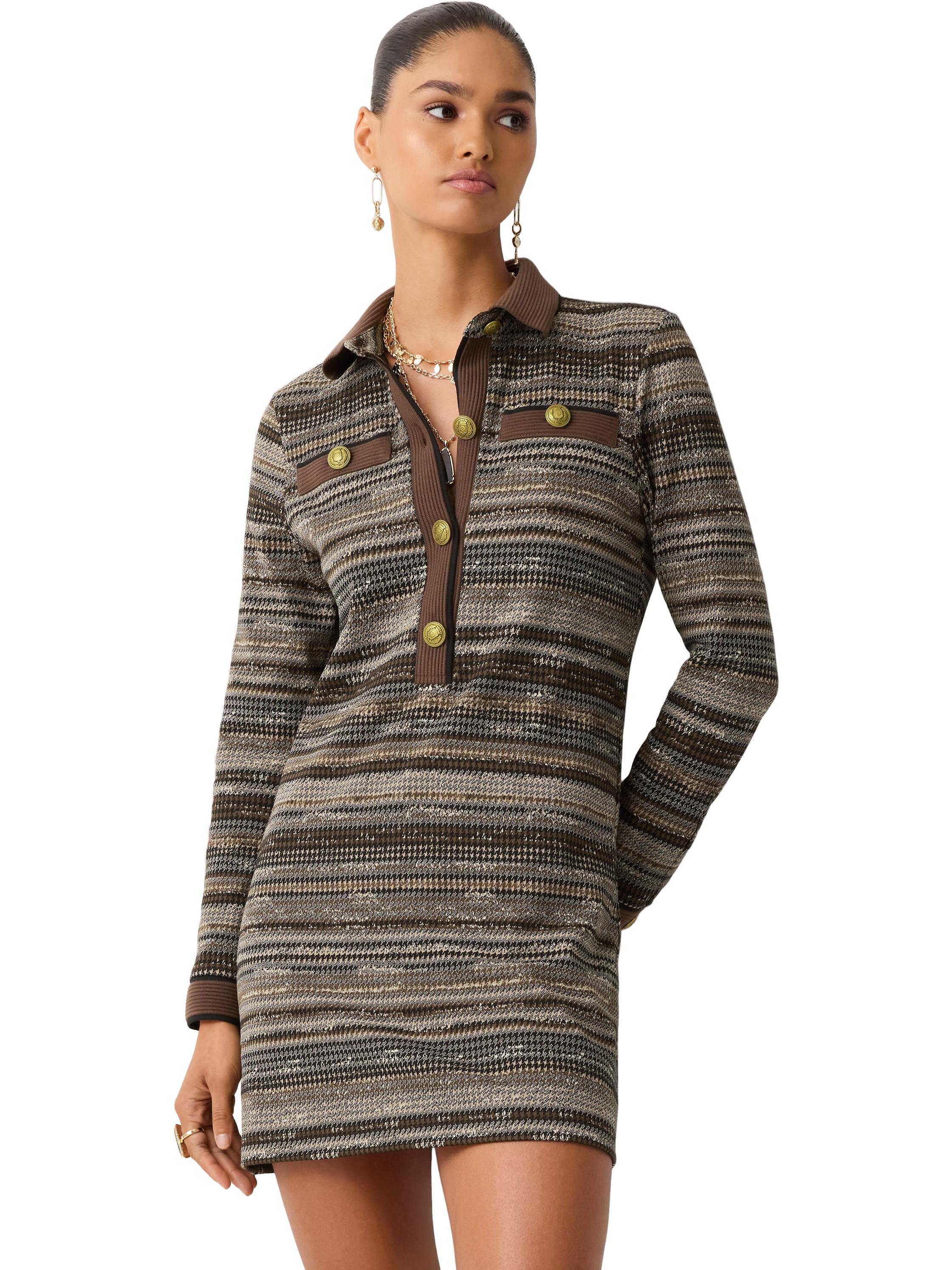 RAMY BROOK Maria Printed Long Sleeve Mini Dress